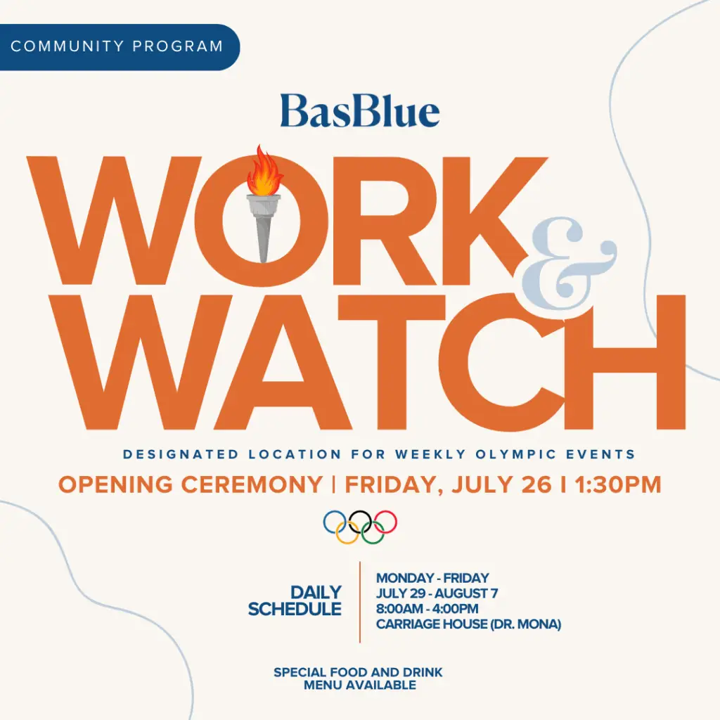 Work + Watch Olympic Party- Opening Ceremony - BasBlue